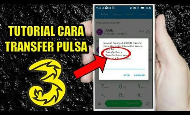 √ Cara Transfer Pulsa 3 (Tri) Dengan Mudah